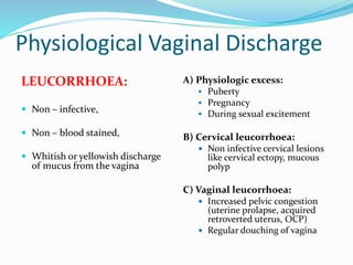 Vaginal Discharge syndrome and general management | PPTX