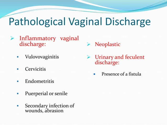 Vaginal Discharge syndrome and general management | PPTX | Sexual ...