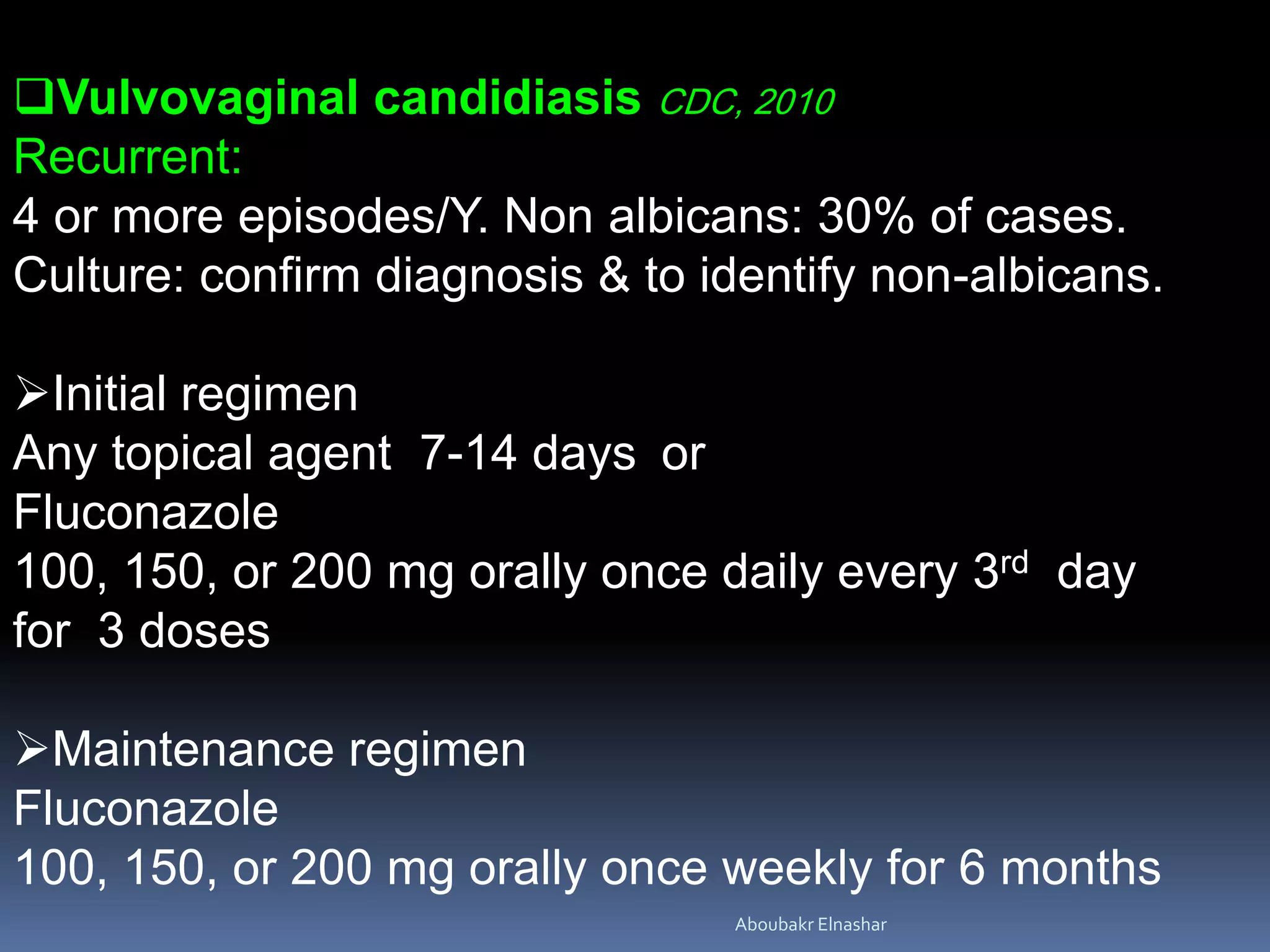 Persistent or recurrent vaginal discharge | PDF