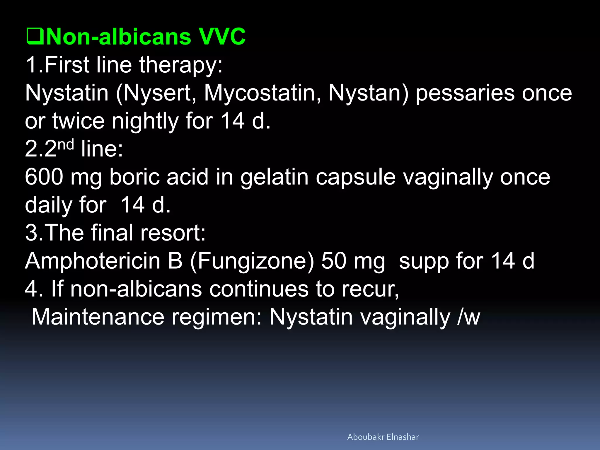 Persistent or recurrent vaginal discharge | PDF