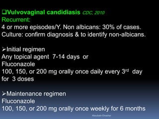 Persistent or recurrent vaginal discharge | PPT