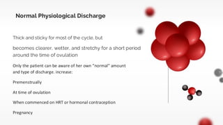 Vaginal discharges and their managements . pdf | PDF