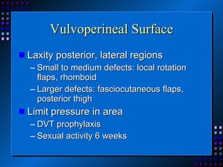 Vaginal & genitourinary reconstruction | PPT