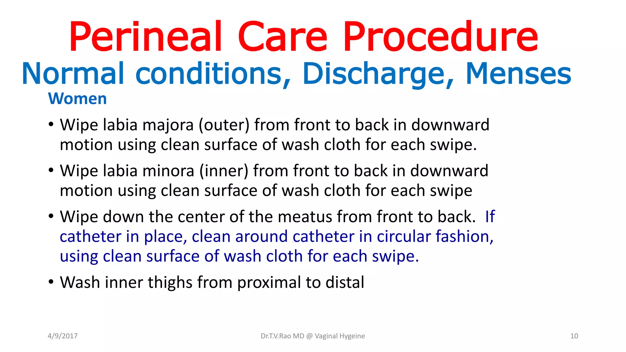 VAGINAL HYGIENE what every women should know | PPTX