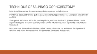 VAGINAL HYSTERECTOMY with EXTERNAL and INTERNAL McCall culdoplasty ...