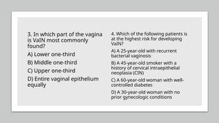 VAGINAL INTRAEPITHELIAL NEOPLASIAAAAAAAA | PPTX