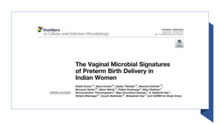 Vaginal micro biomet by dr Jaleel akbar | PPTX