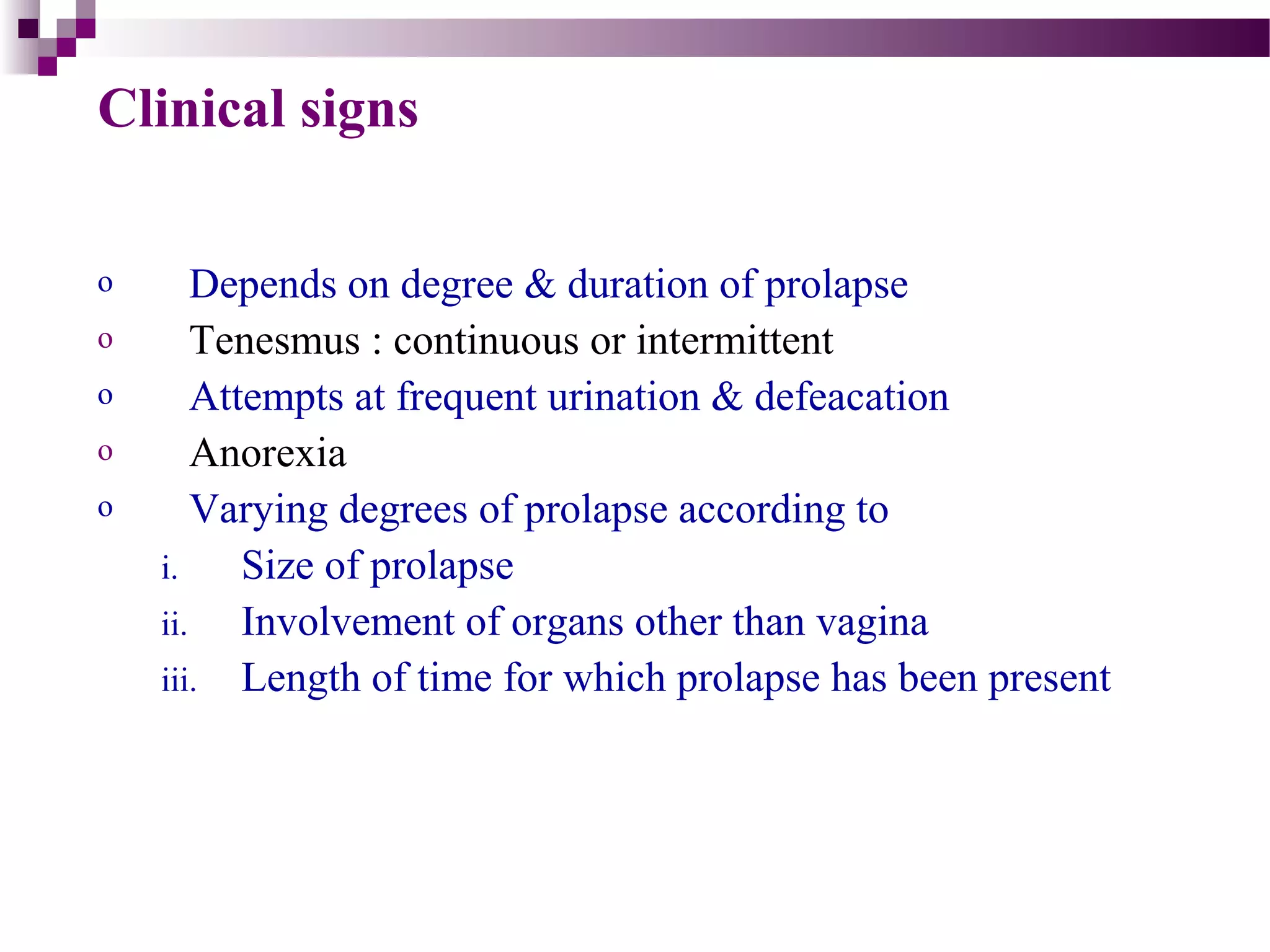 Vaginal & uterine prolapse in cattle | PPT