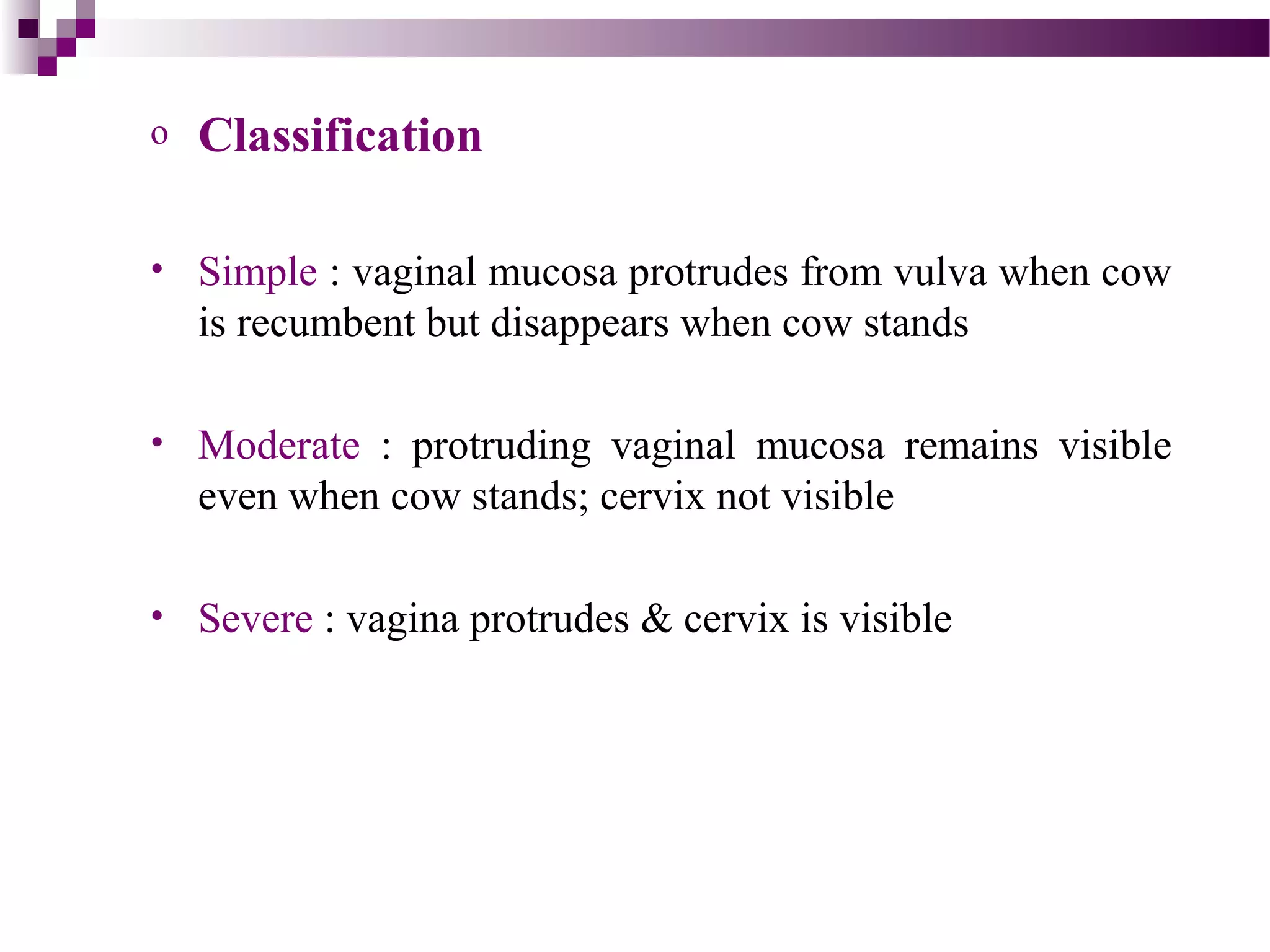 Vaginal & uterine prolapse in cattle | PPT