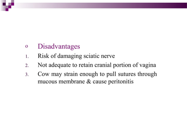 Vaginal & uterine prolapse in cattle | PPT | Pregnancy | Reproductive ...