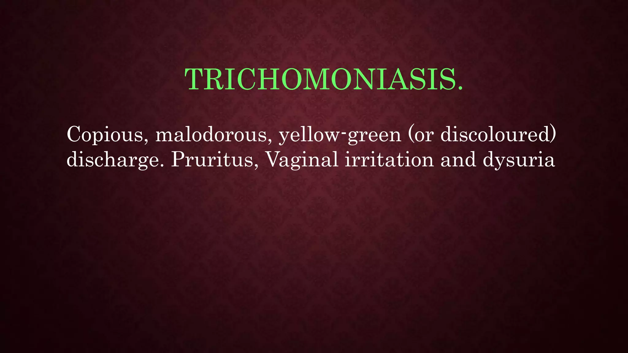 Vaginitis- vaginal discharge all medical information | PPTX | Sexual ...