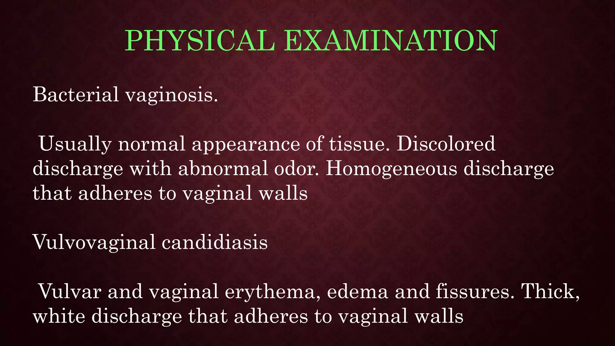 Vaginitis- vaginal discharge all medical information | PPTX | Sexual ...