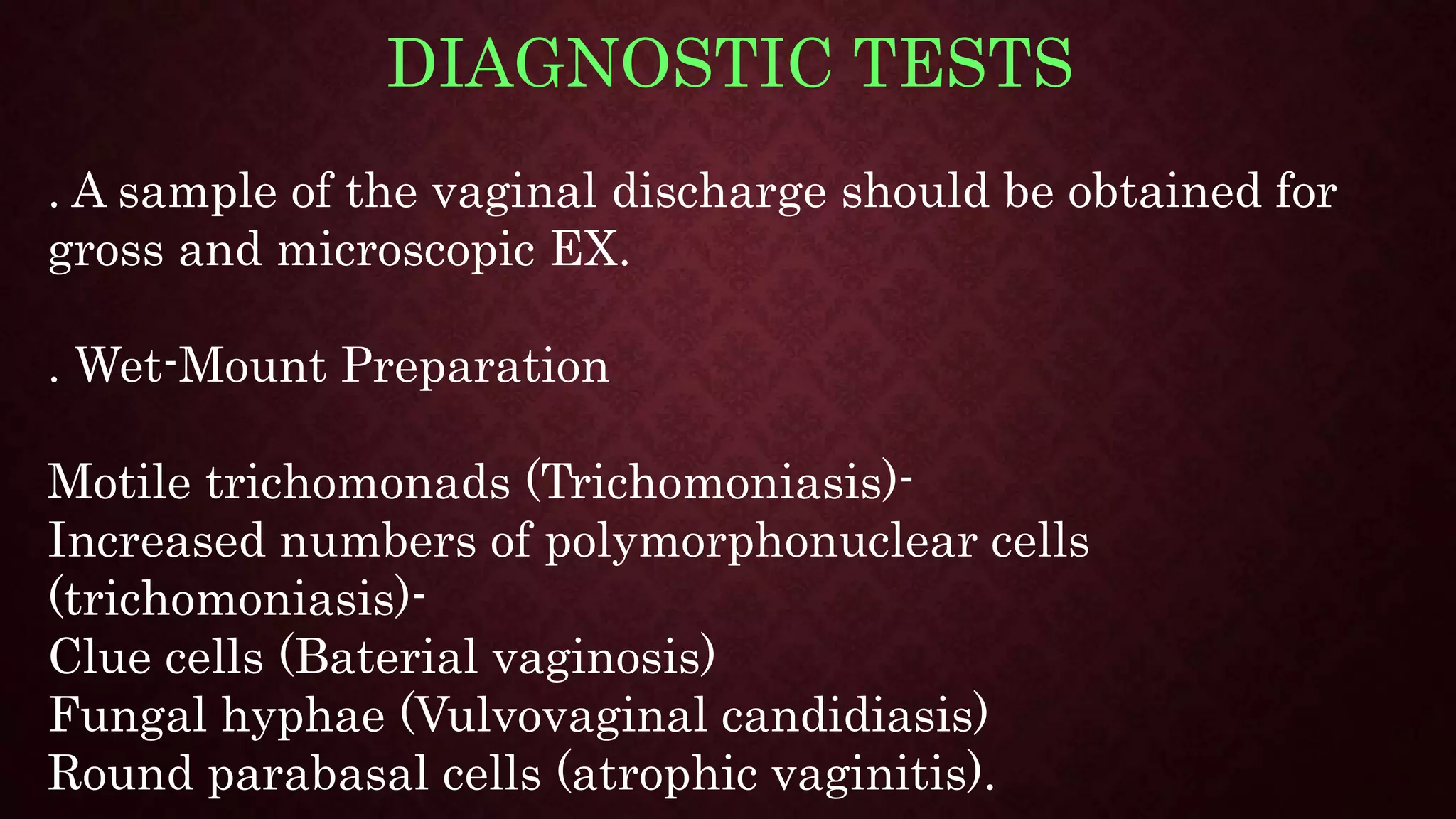 Vaginitis- vaginal discharge all medical information | PPTX | Sexual ...