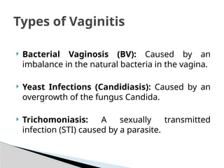 Vaginitis (Inflammation of vagina) .pptx