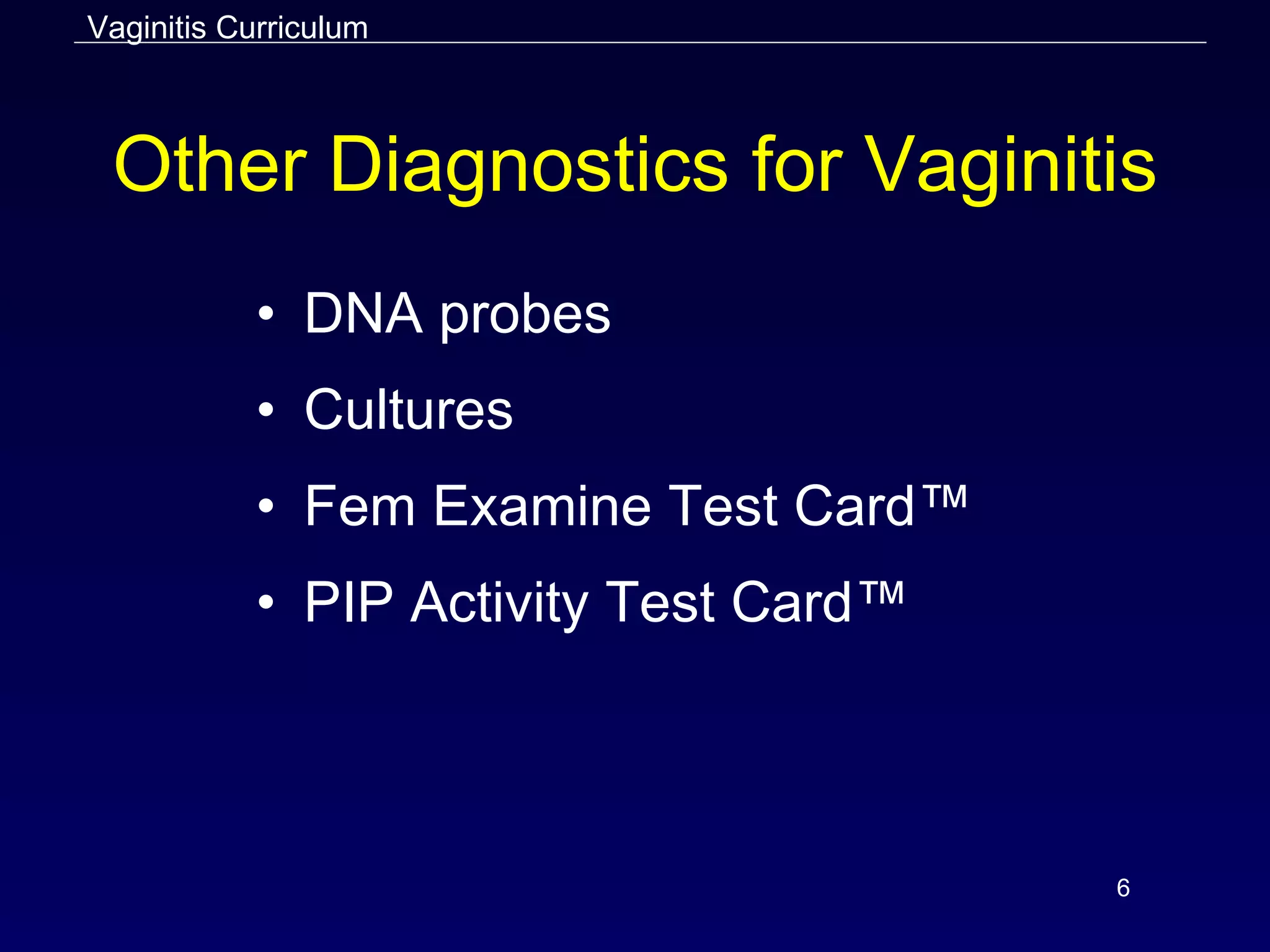 Vaginitis Slides | PPT