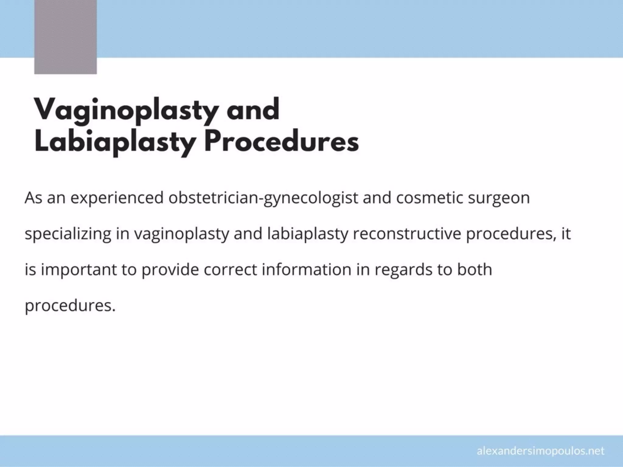 Vaginoplasty and labiaplasty procedures | PDF