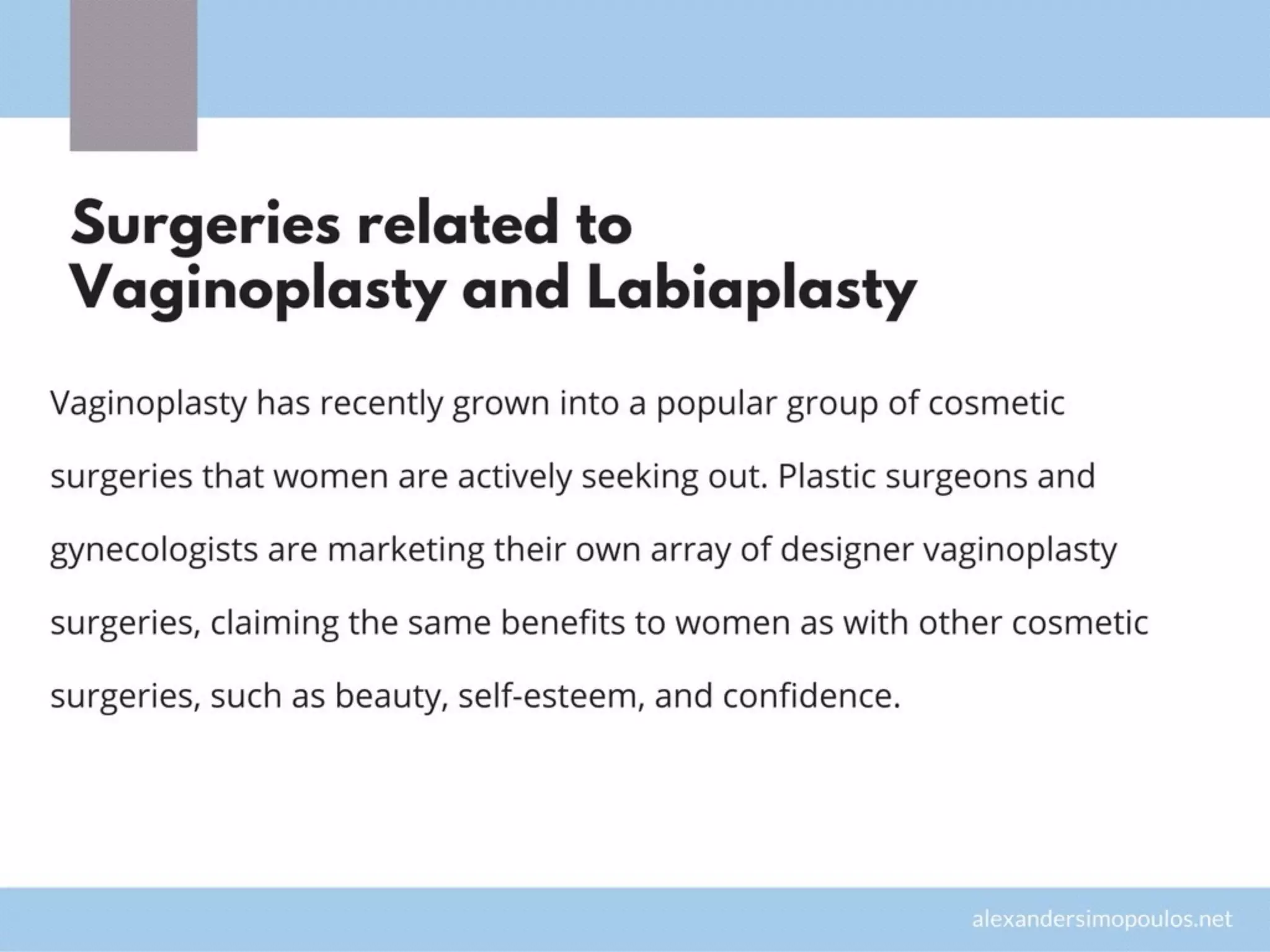 Vaginoplasty and labiaplasty procedures | PDF