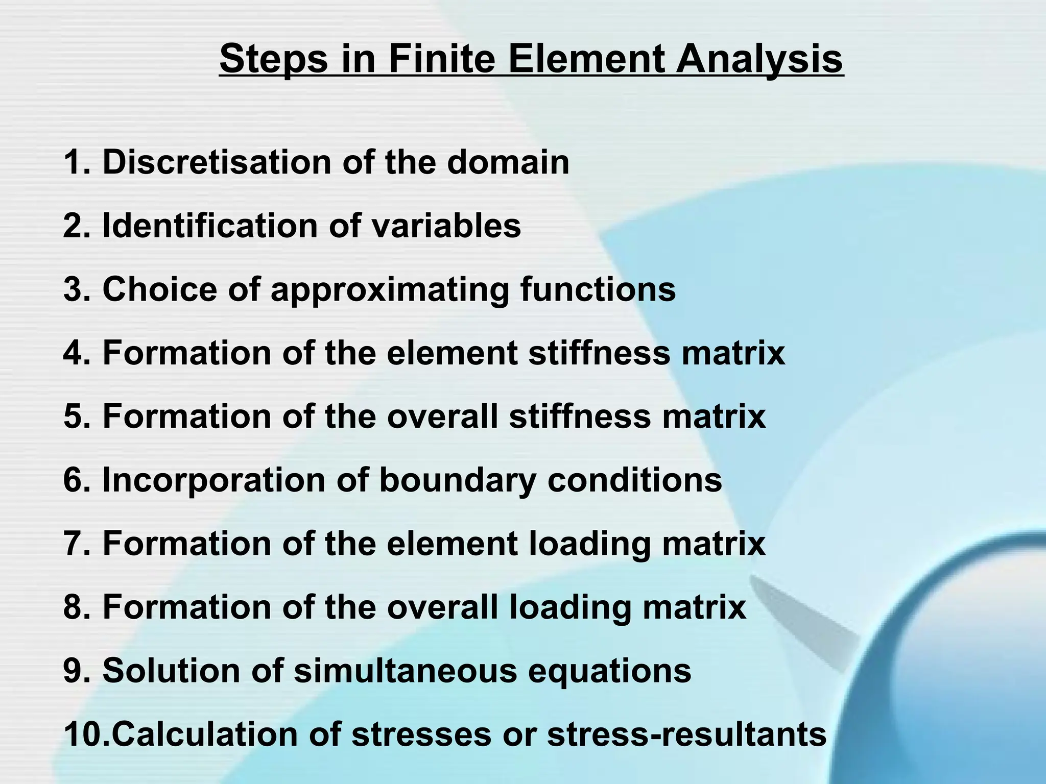 FINITE ELEMENT SOLUTION USING FIRST ORDER SHEAR DEFORMATION THEORY FOR ...