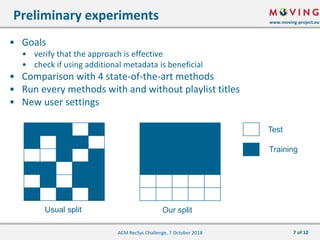 Using Adversarial Autoencoders for Multi-Modal Automatic Playlist Continuation | PPT