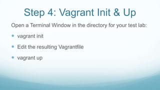 Vagrant Up in 5 Easy Steps | PPT