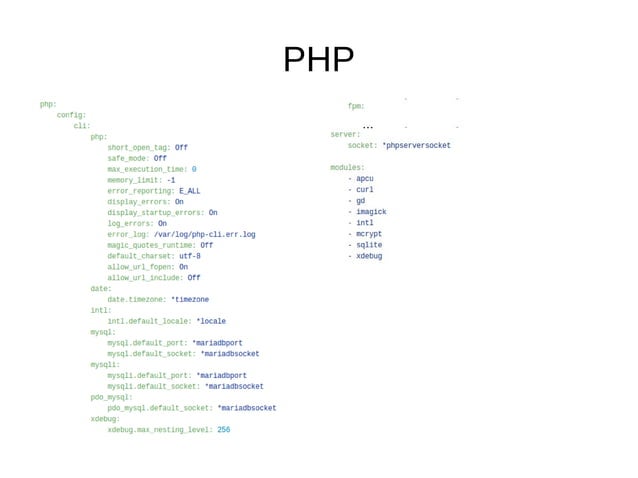 Lightning talk: vagrant-php | PPT