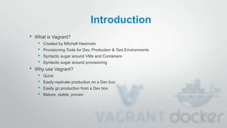 Vagrant + Docker | PPT