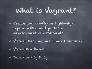 Vagrant for Development | PPT