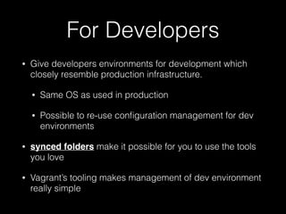 Vagrant for Effective DevOps Culture | PPT