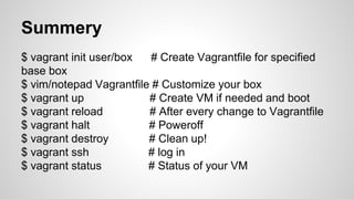 Vagrant hands on workshop for beginners | PPT
