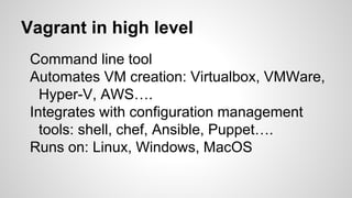 Vagrant hands on workshop for beginners | PPT