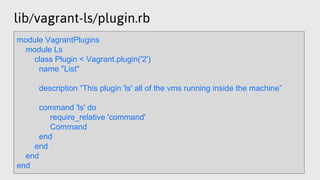Vagrant plugin development intro | PPT