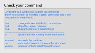 Vagrant plugin development intro | PPT
