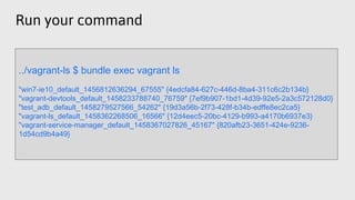 Vagrant plugin development intro | PPT