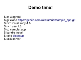 Vagrant and puppet: Deployment made easy | ODP