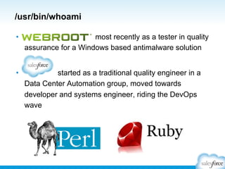 Vagrant + Rouster at salesforce.com - PuppetConf 2013 | PPT
