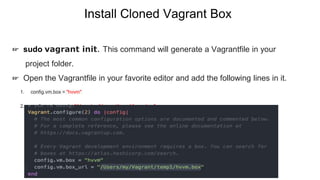 Vagrant step-by-step guide for Beginners | PPT