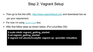 Vagrant step-by-step guide for Beginners | PPT