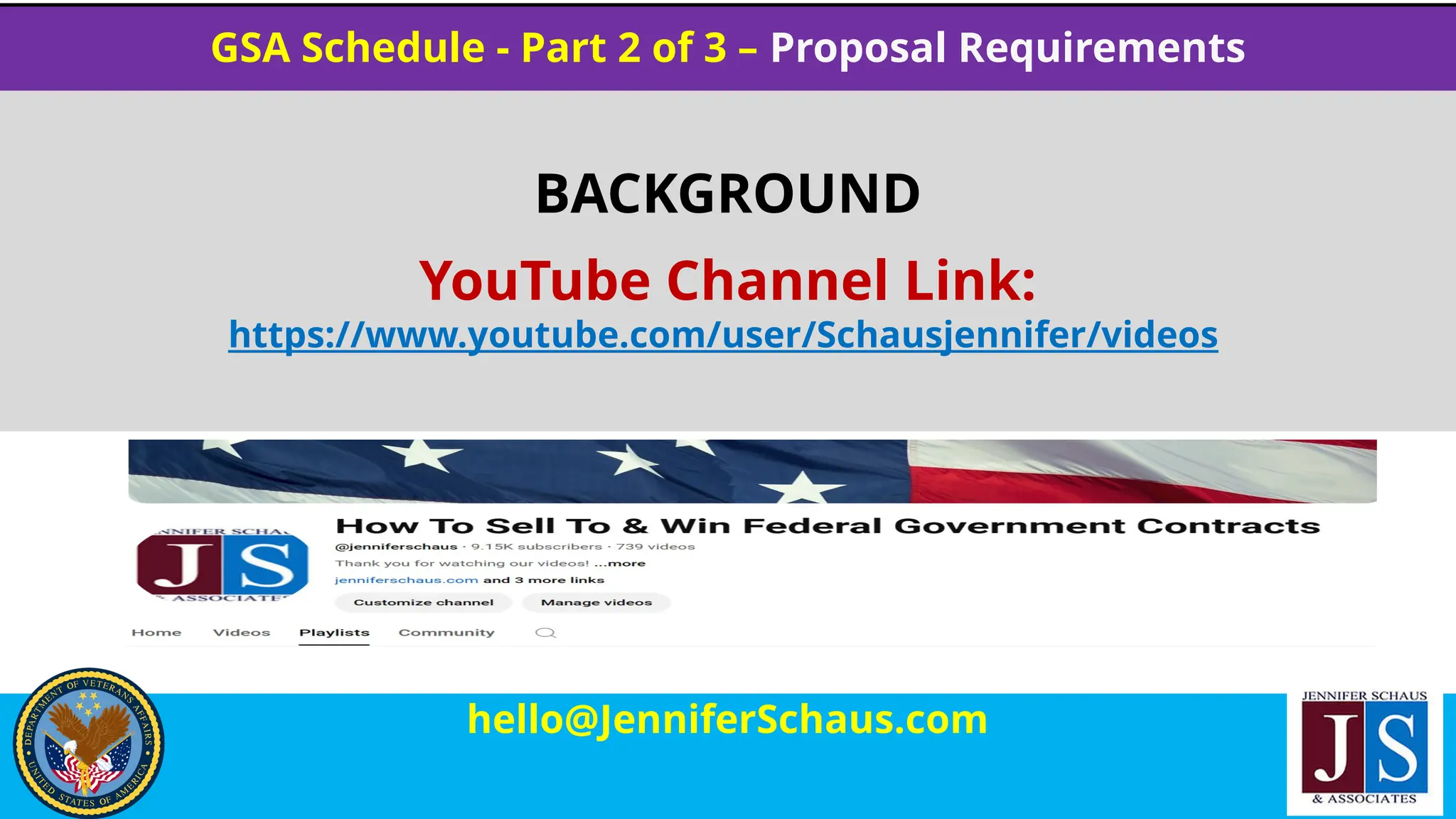 GSA Schedules - Part 2 of 3 - Proposal Requirements | PPTX