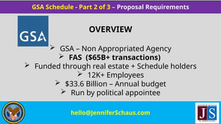 GSA Schedules - Part 2 of 3 - Proposal Requirements | PPTX
