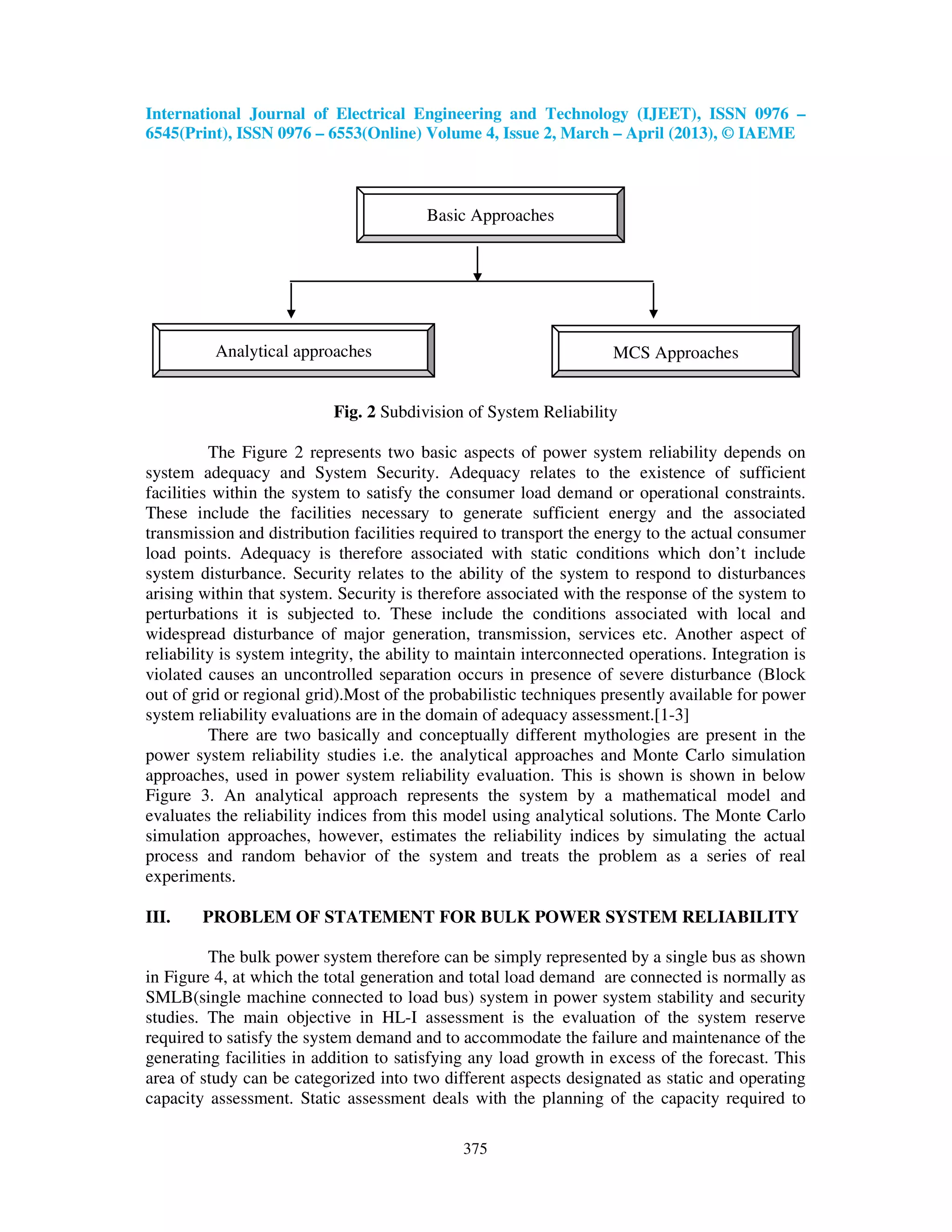 Vagueness concern in bulk power system reliability assessment methodology 2-3-4 | PDF