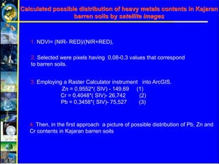 Development of remote sensing methods for assessing and mapping soil ...