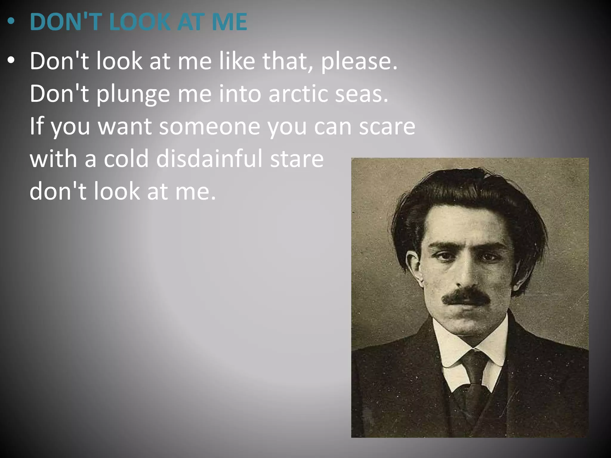 Vahan teryan poems | PPTX
