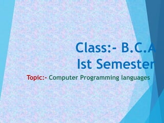 Vahida Akhter.ppt regardung computer languages | PPT | Computing ...