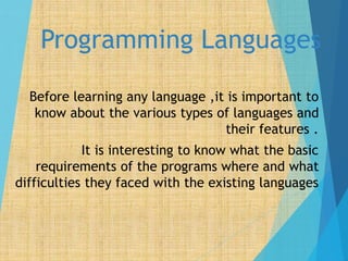 Vahida Akhter.ppt regardung computer languages | PPT | Computing ...