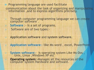 Vahida Akhter.ppt regardung computer languages | PPT | Computing ...