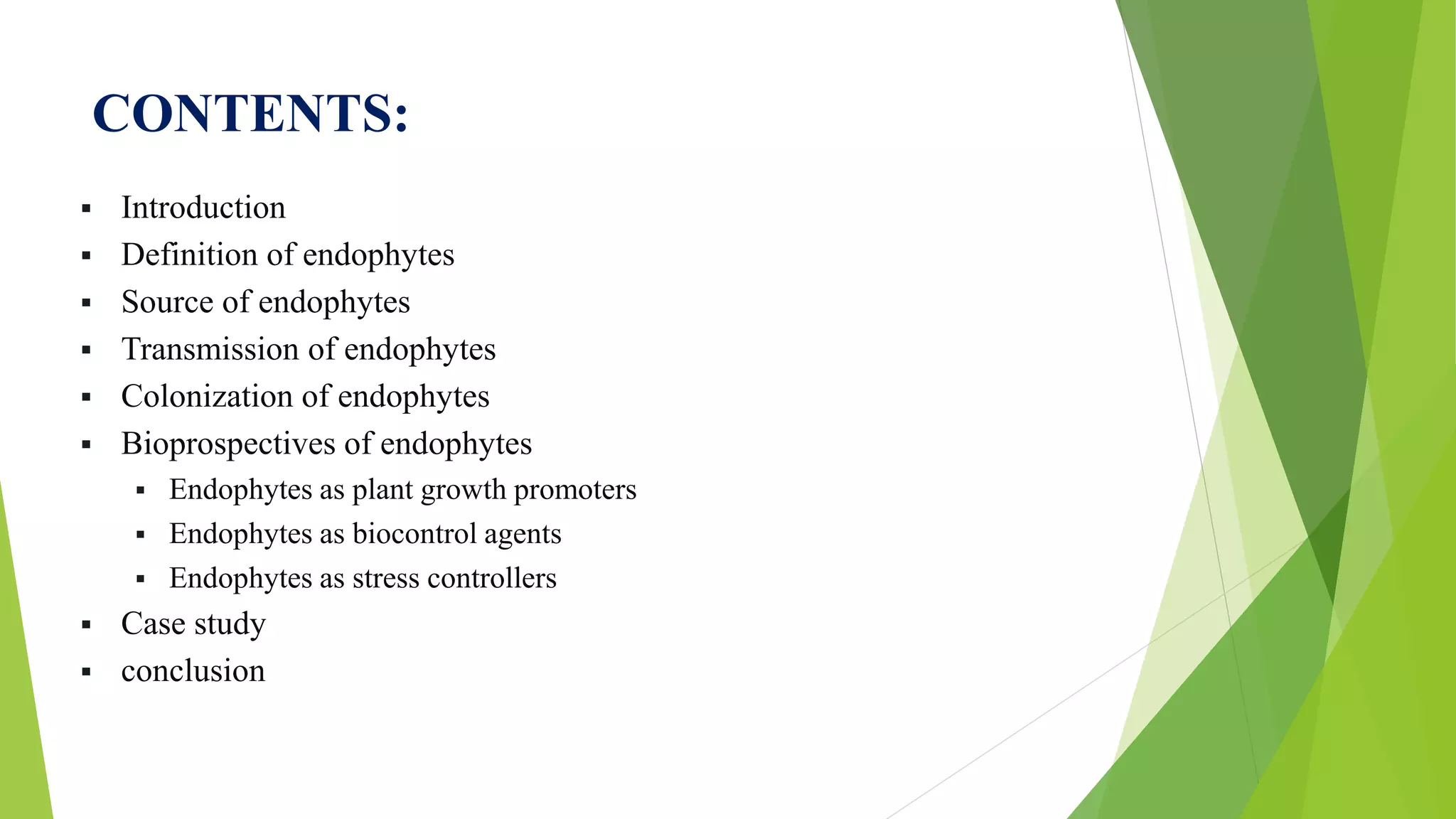 Endophytes | PPTX