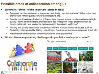 Vahid Garousi-SE meets robotics | PPT