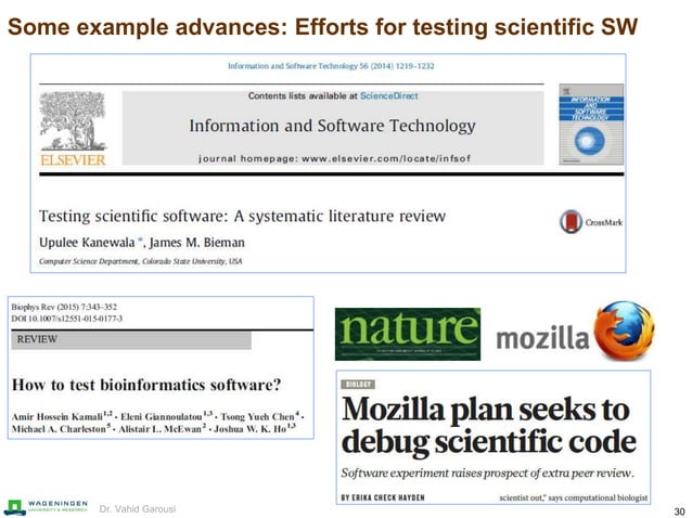 Software Engineering Of Scientific Software Pptx Computer Software