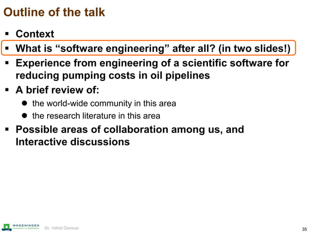 Software Engineering Of Scientific Software Pptx Computer Software