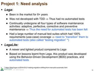 Deciding what and when to automate in testing: Experience from multiple ...